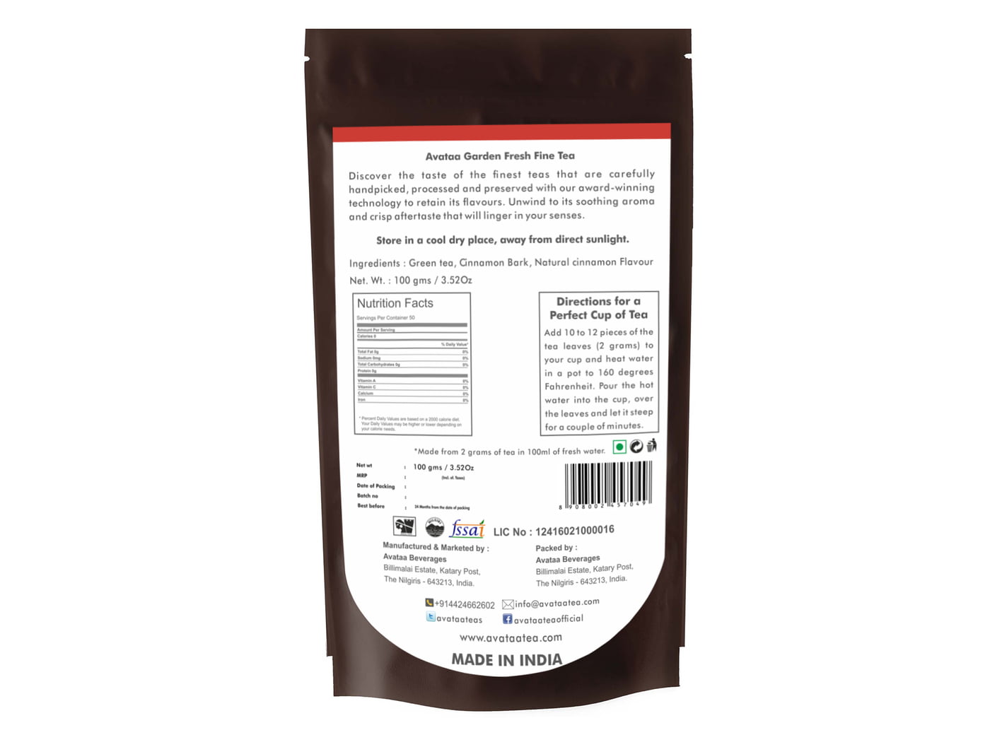 Green Tea with Cinnamon